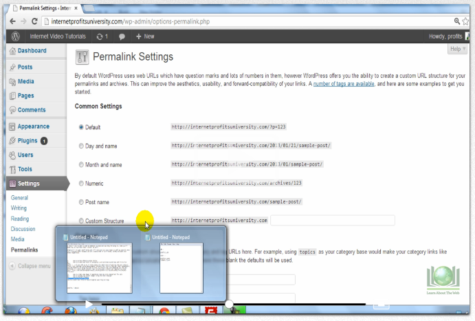 How To Change Permalinks Structure Learn About The Web