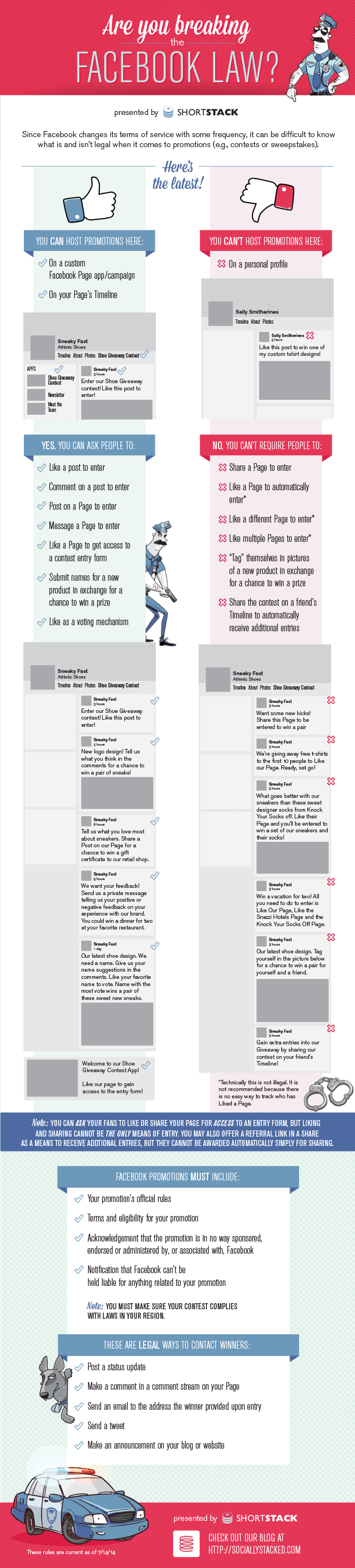 Infographic: Are You Breaking The Facebook Law?