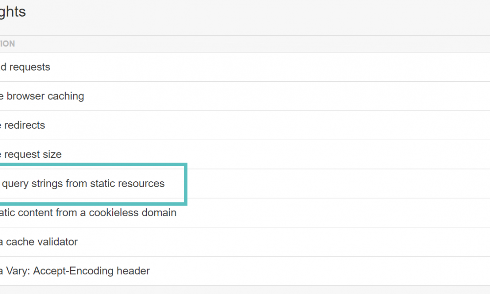 Remove Query Strings From Static Resources Learn About The Web